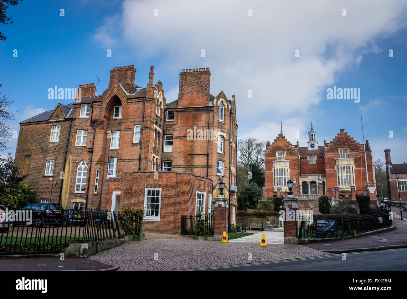 Harrow on The Hill, a suburb of London and the home of Harrow School ...