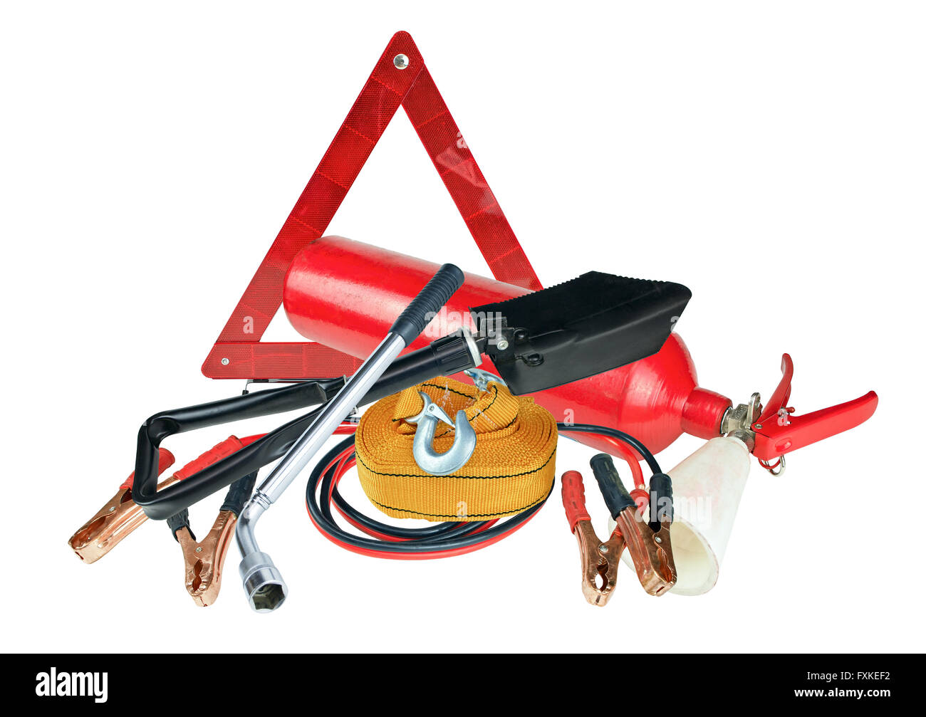 Elements of the essentials for a passenger car Stock Photo - Alamy