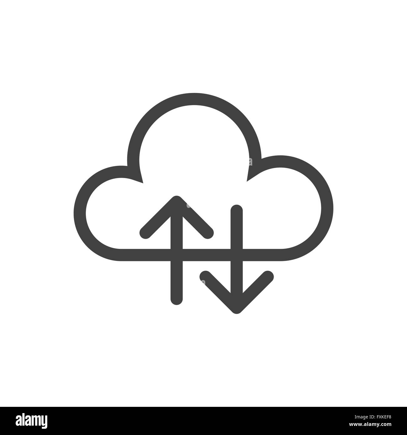 Cloud icon Stock Vector Images - Alamy