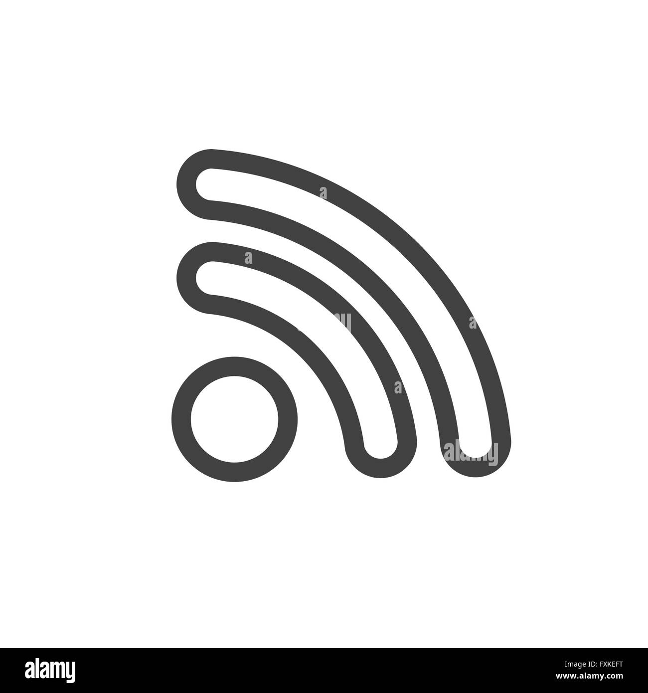 Icon rss vector concept illustration Stock Vector Images - Alamy