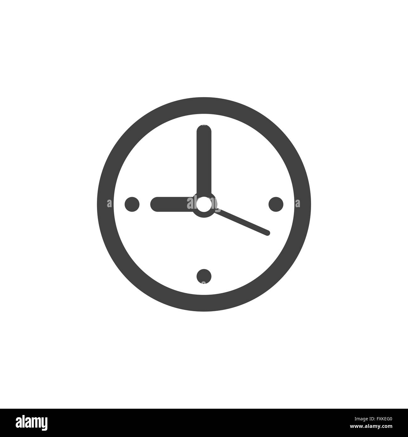 Clock icon clock hi-res stock photography and images - Alamy