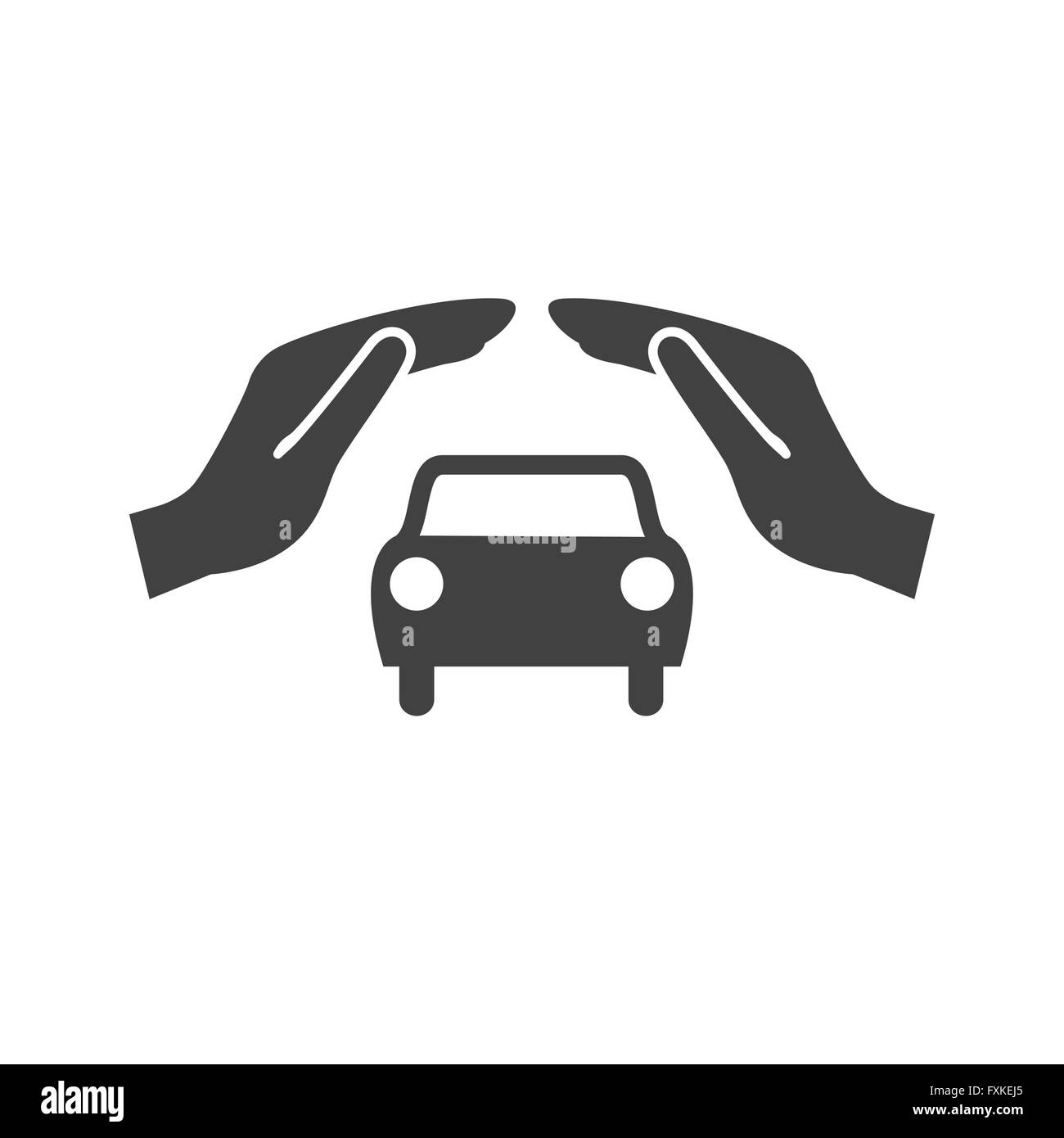car in hand icon Stock Vector Image & Art - Alamy