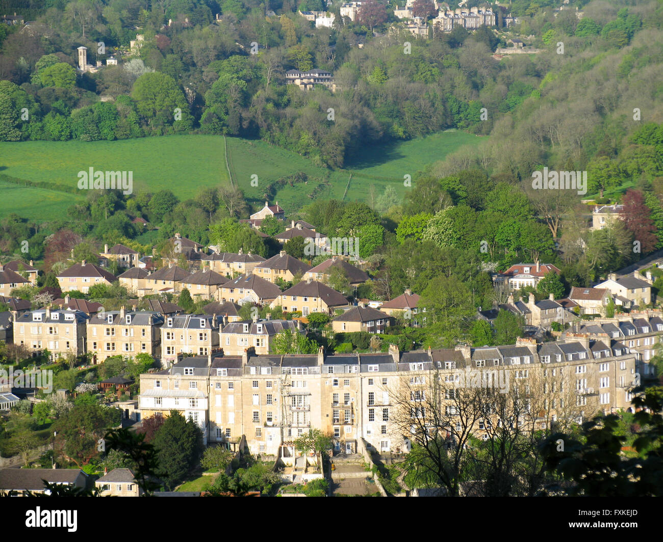 Panoramic view of the outskirts of Bath, England Stock Photo - Alamy