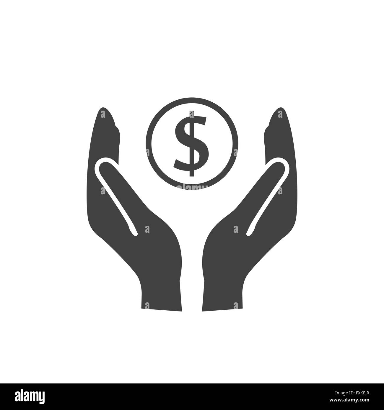 money in hand icon Stock Vector Image & Art - Alamy