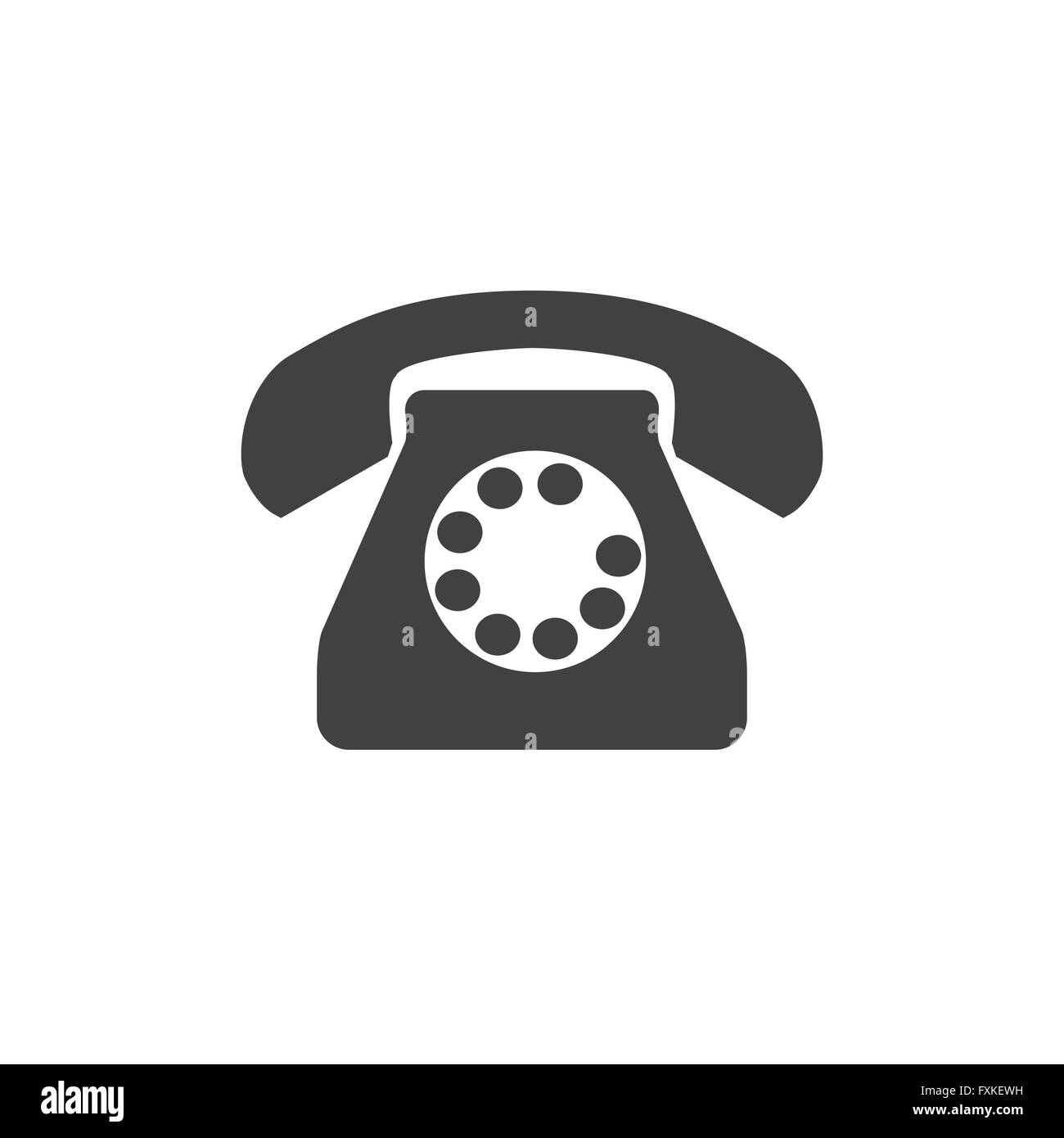 Phone icon Black and White Stock Photos & Images - Alamy