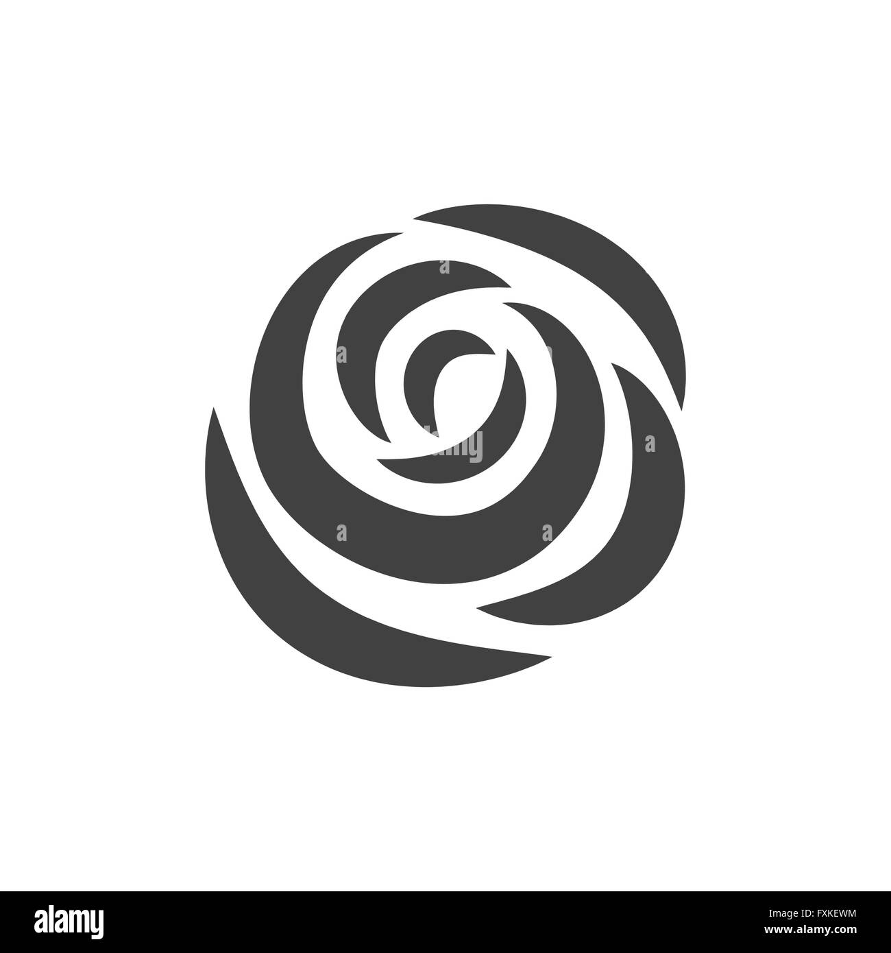 Rose icon vector vectors Stock Vector Images - Alamy