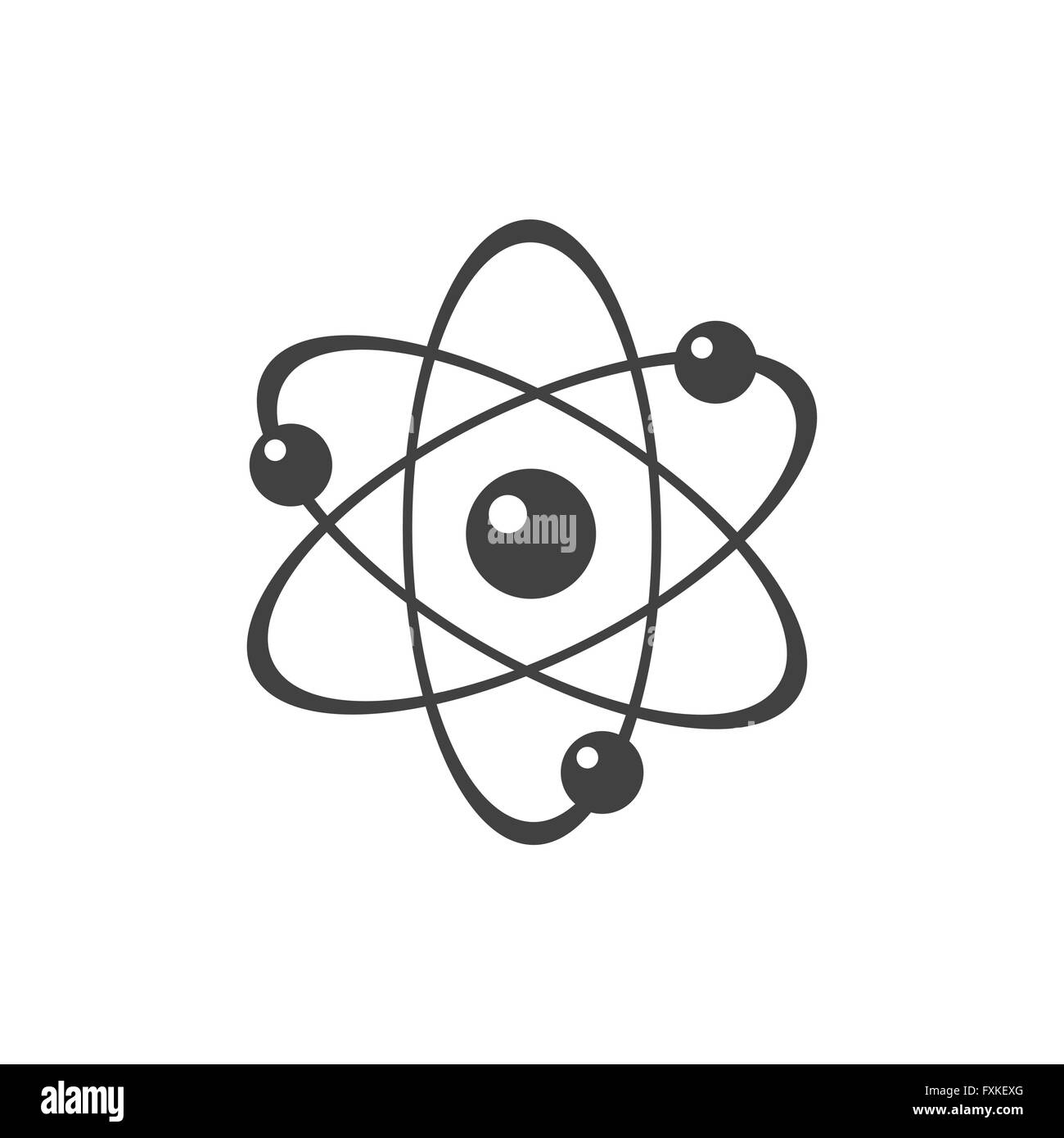 Atom icon vector vectors hi-res stock photography and images - Alamy