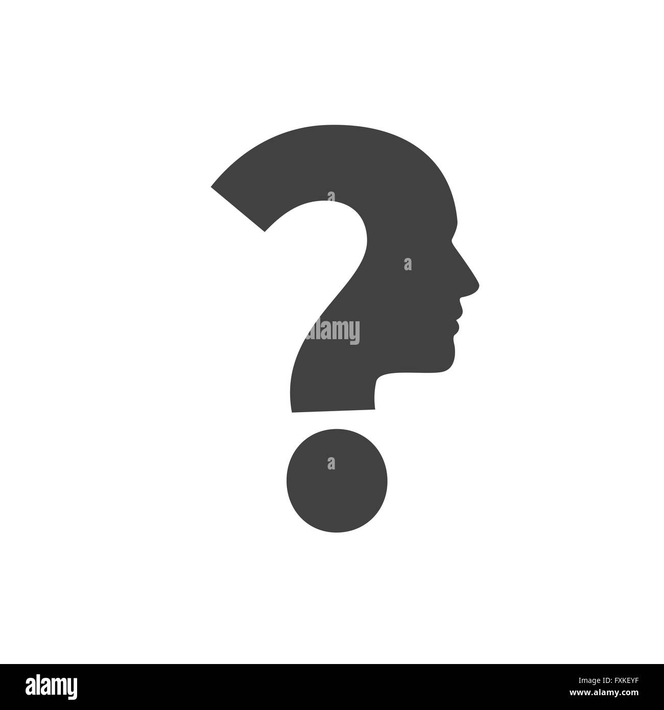 question mark and man icon Stock Vector Image & Art - Alamy