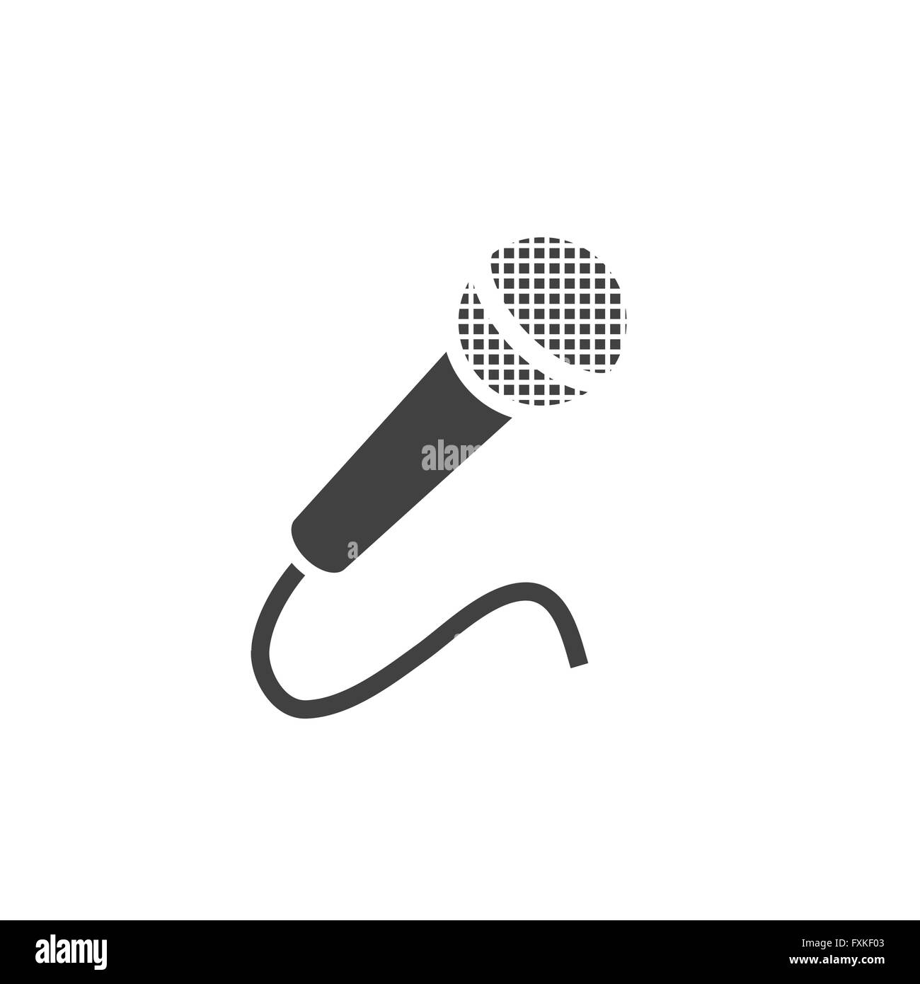 Microphone icon Black and White Stock Photos & Images - Alamy