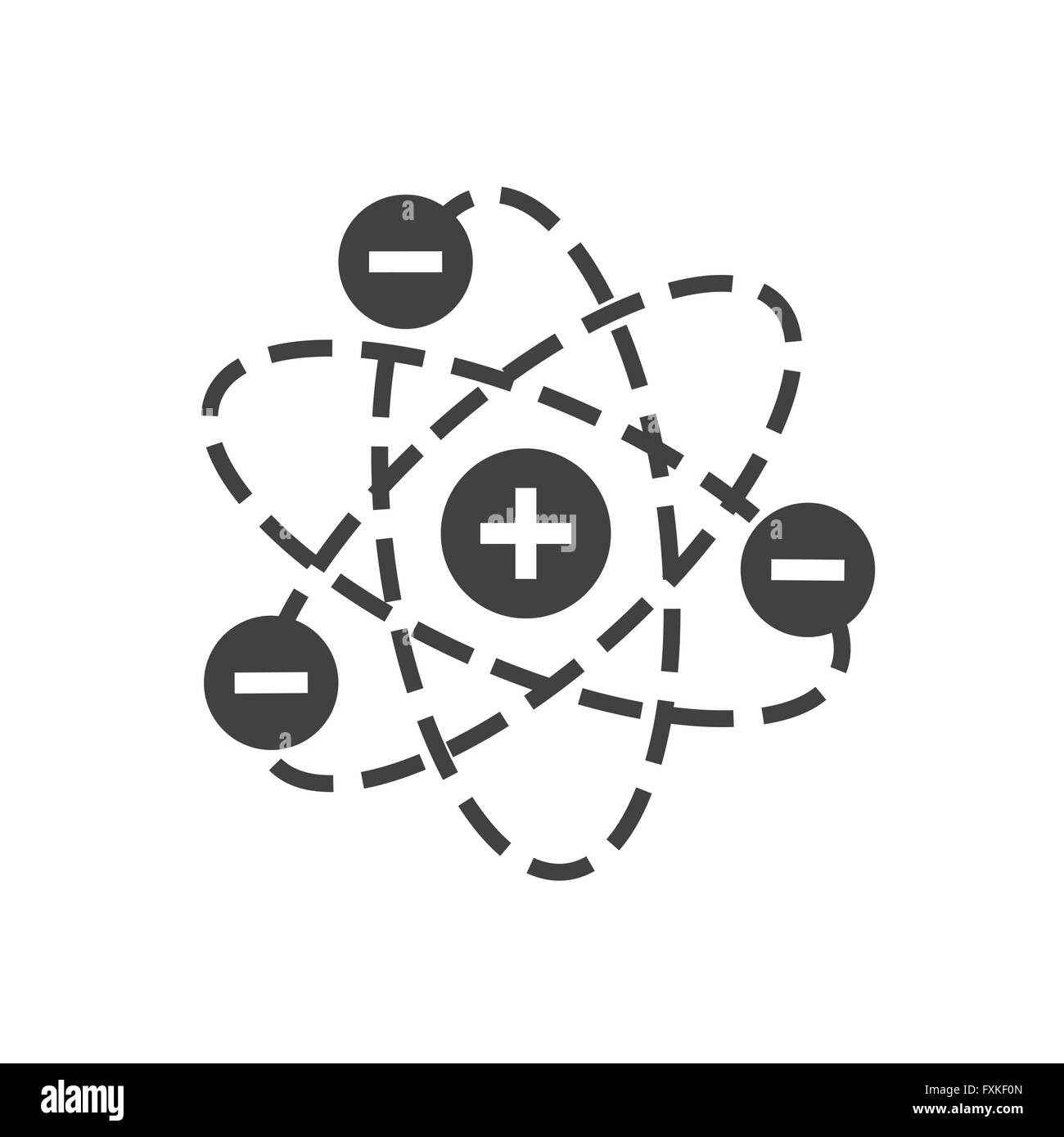 Atom icon hi-res stock photography and images - Alamy