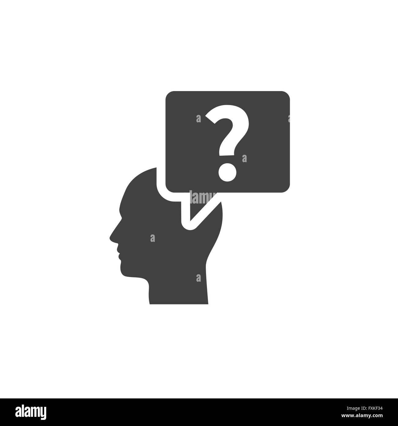 question mark and man icon Stock Vector Image & Art - Alamy