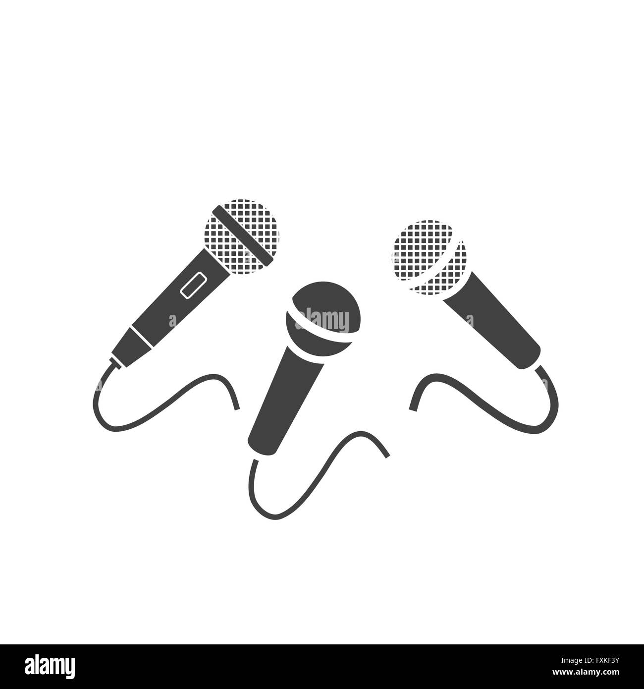 Microphone icon Stock Vector Images - Alamy