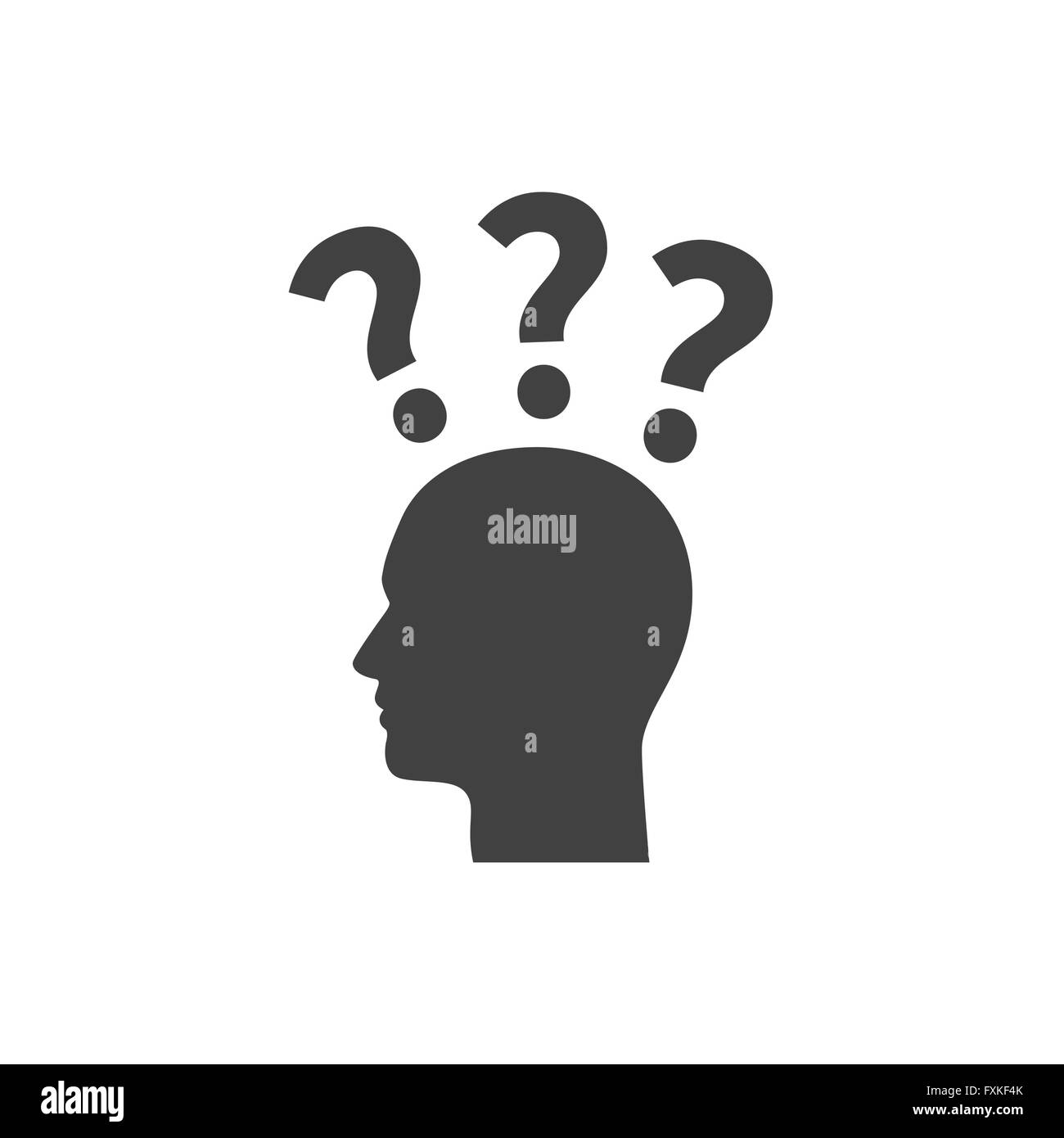 question mark and man icon Stock Vector Image & Art - Alamy