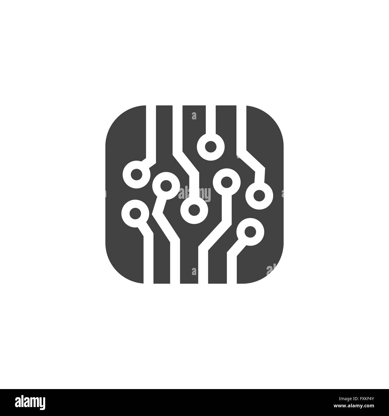 circuit board icon Stock Vector Image & Art - Alamy