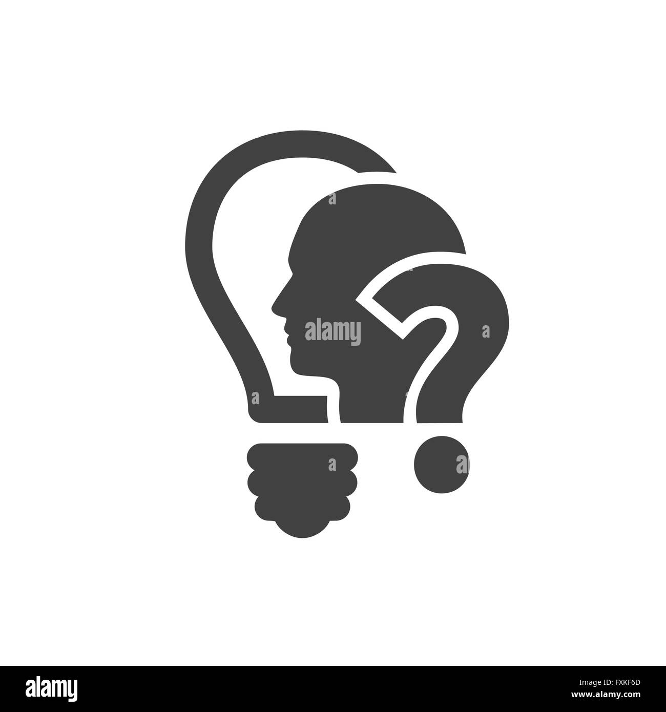 question mark and man icon Stock Vector Image & Art - Alamy