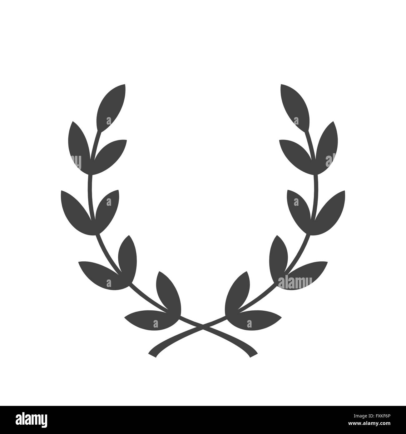 Laurel Wreath Icon Stock Vector Image And Art Alamy