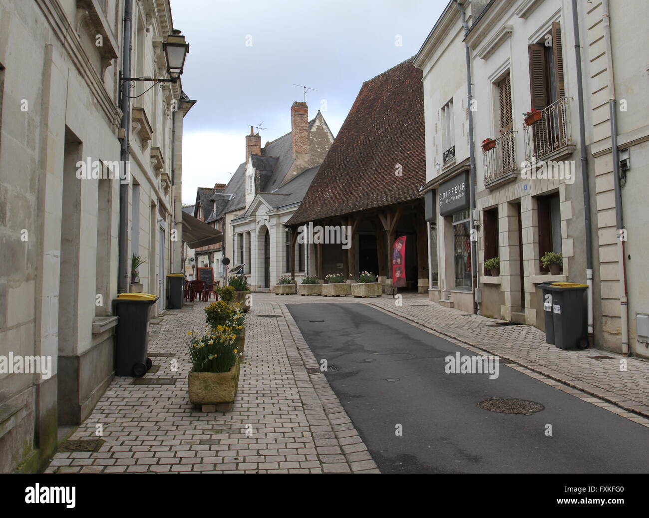 Luynes street scene France April 2016 Stock Photo - Alamy