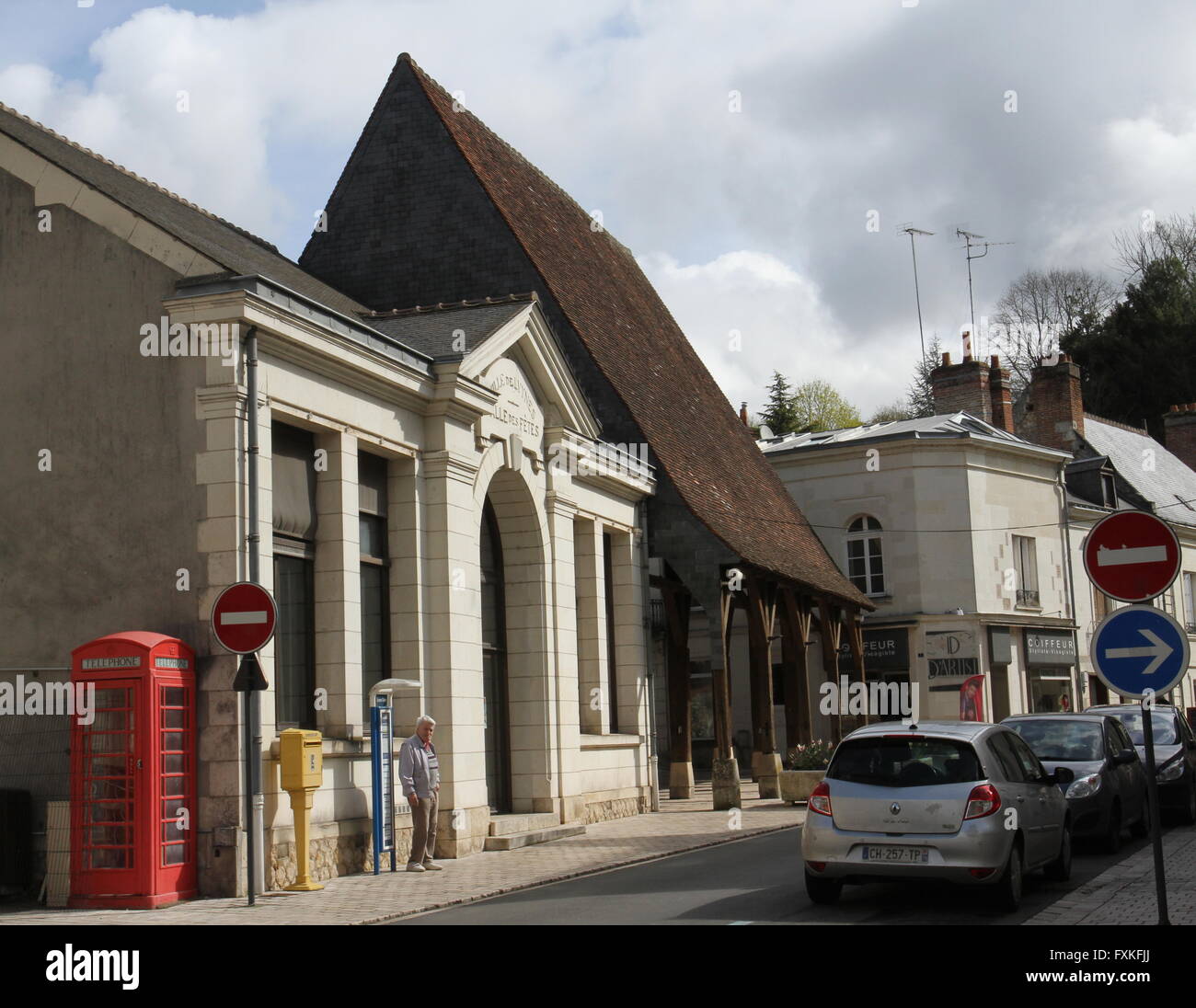 Luynes street scene France April 2016 Stock Photo - Alamy