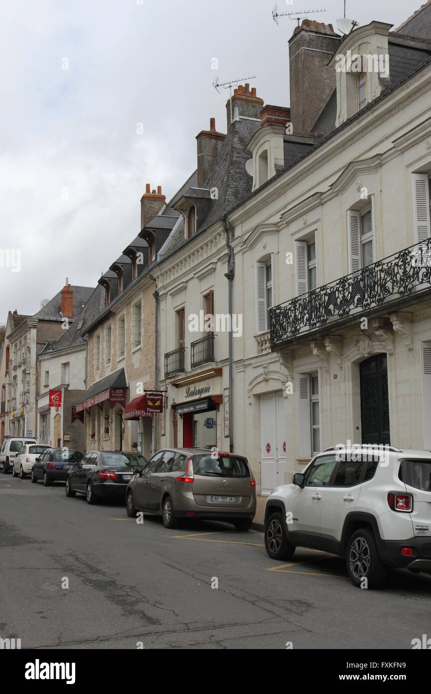 Luynes street scene France April 2016 Stock Photo - Alamy