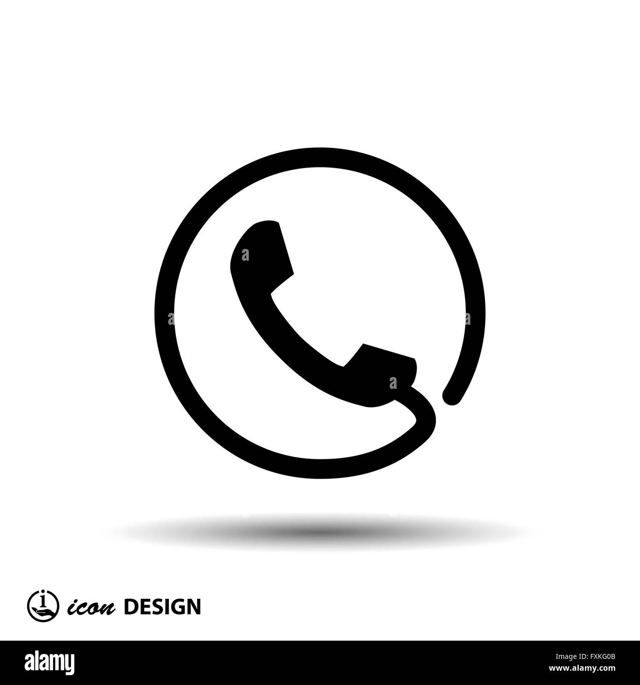 Pictograph of phone Stock Vector Image & Art - Alamy