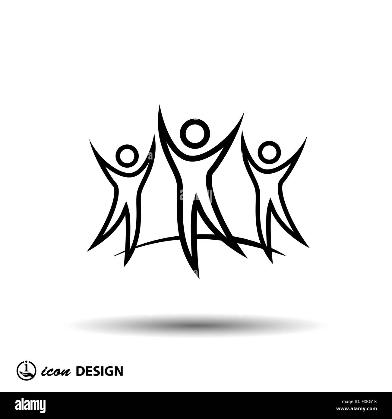 Pictograph of success team Stock Vector Image & Art - Alamy