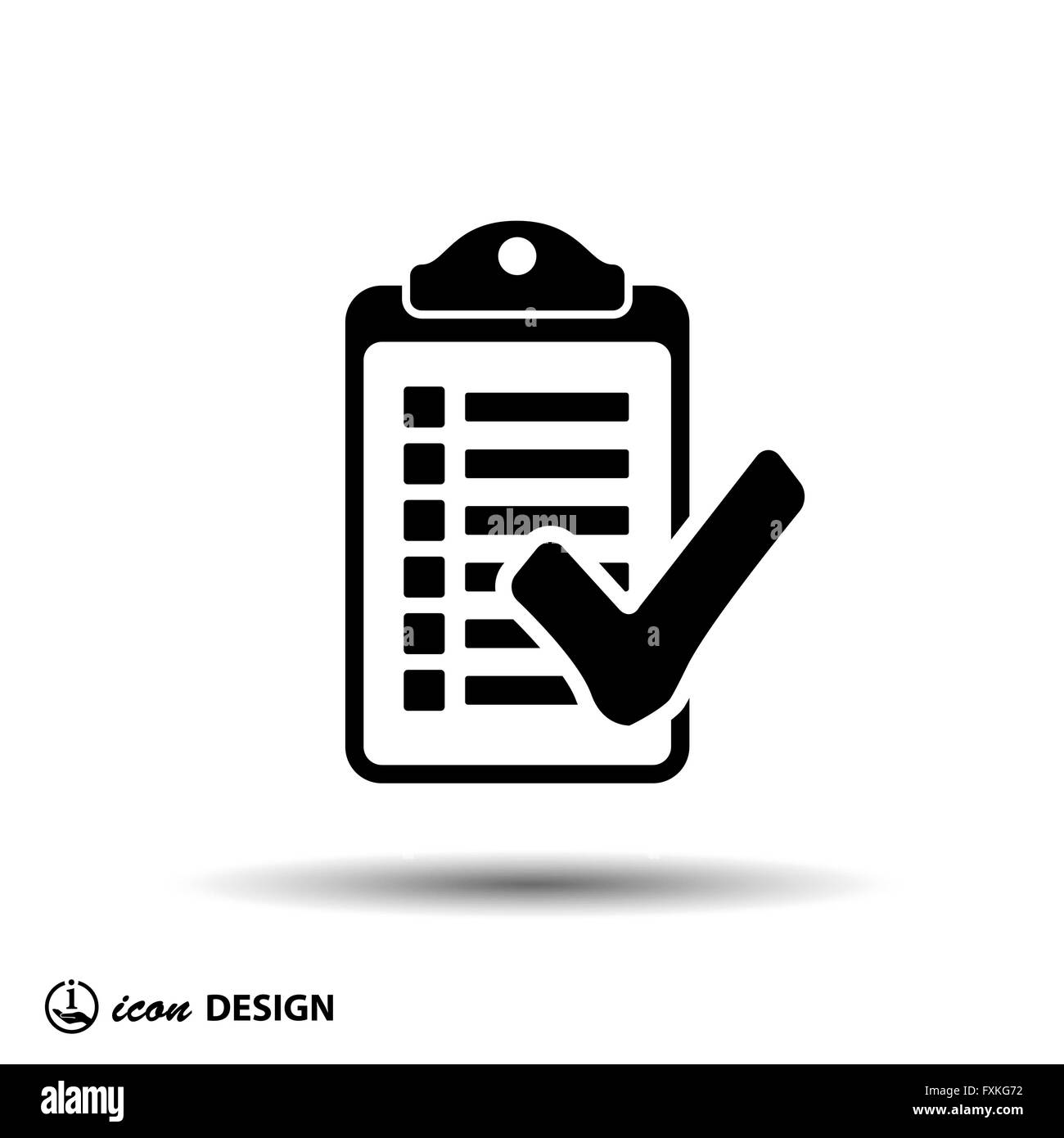 Pictograph of checklist Stock Vector Image & Art - Alamy