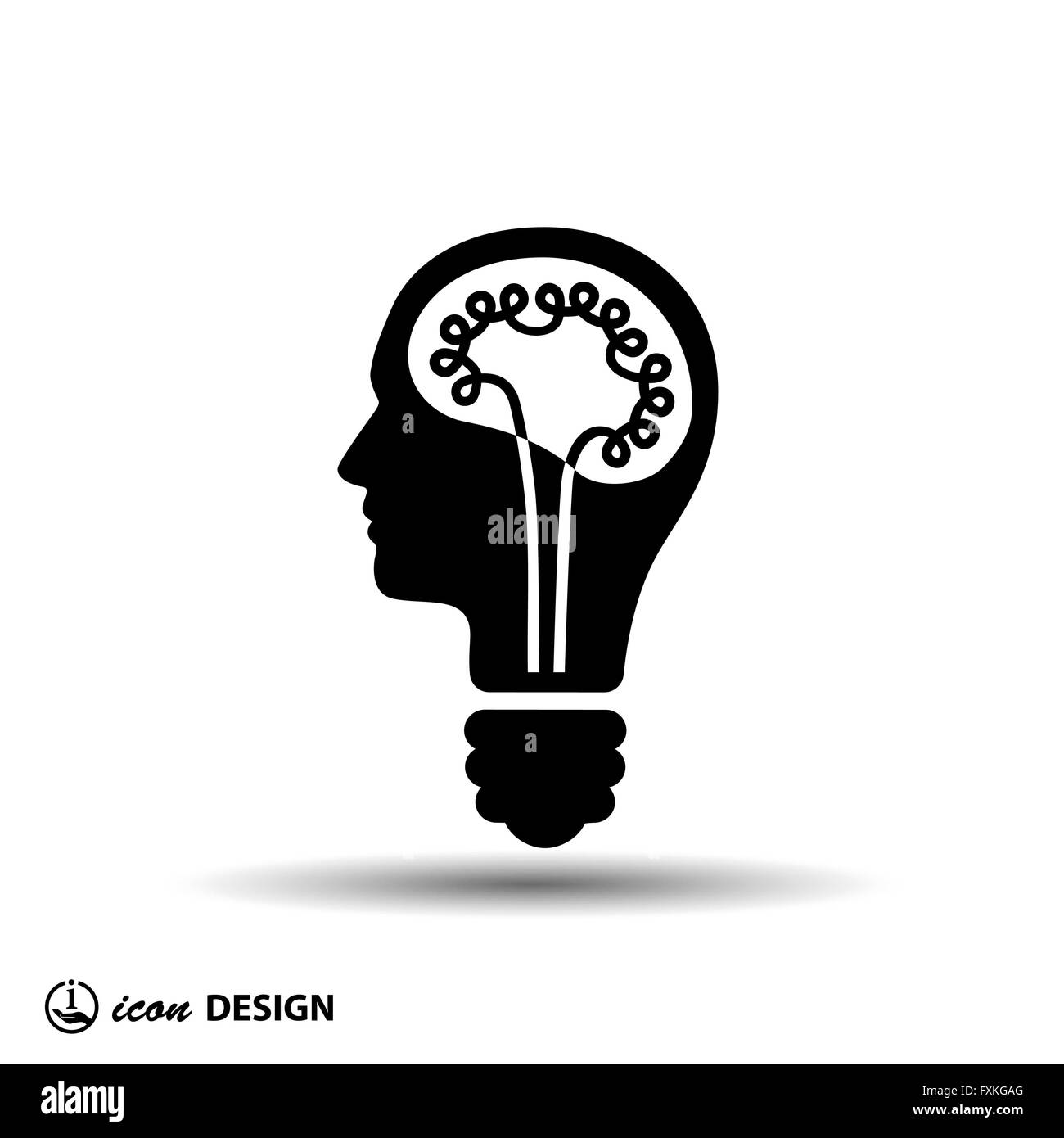 Pictograph of bulb concept Stock Vector Image & Art - Alamy