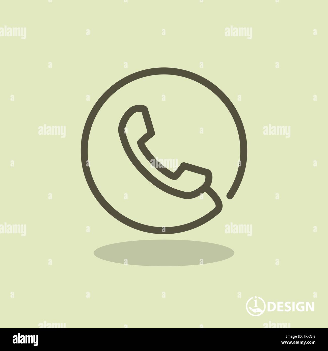 Pictograph of phone Stock Vector Image & Art - Alamy