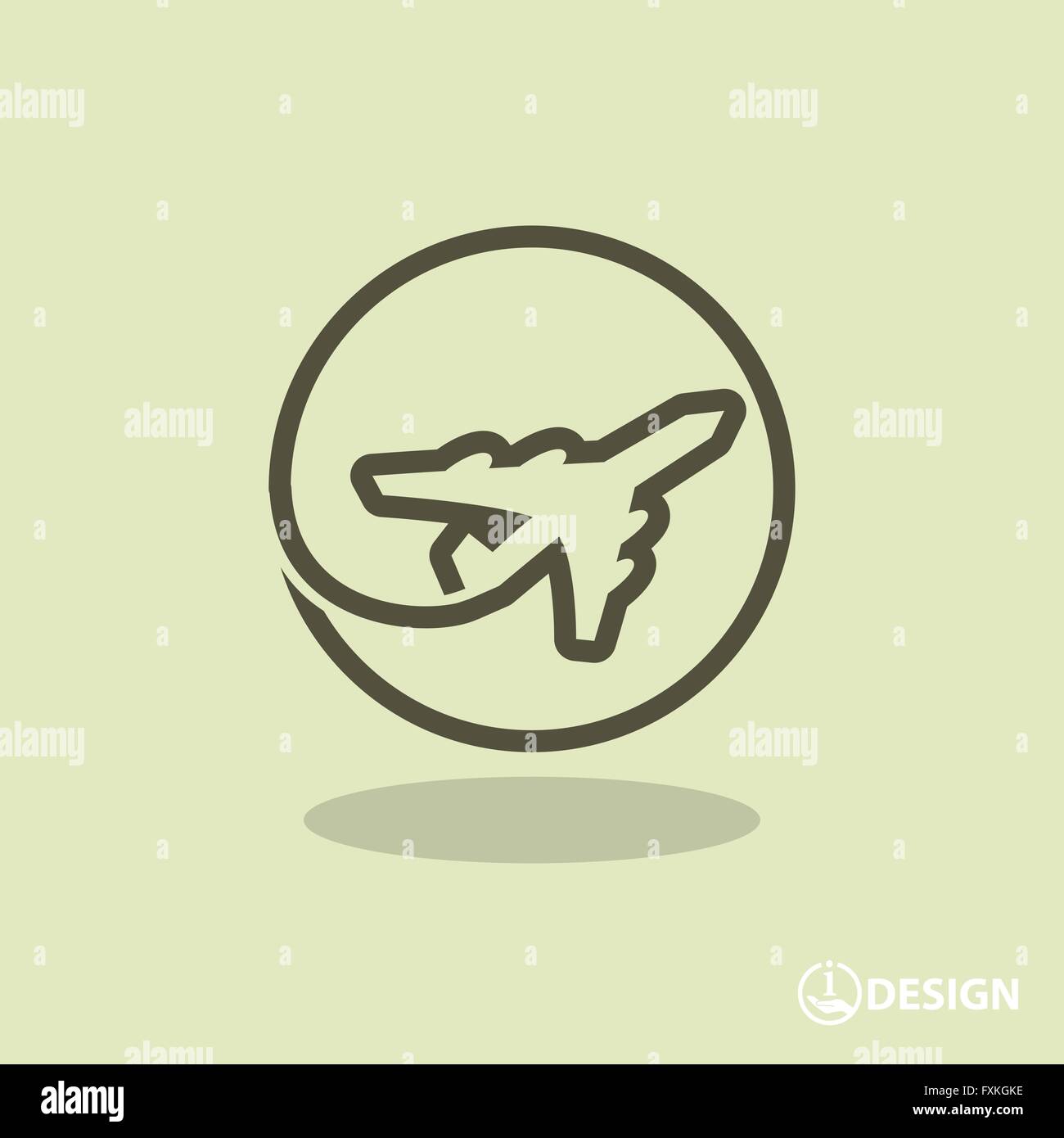 Pictograph of airplane Stock Vector Image & Art - Alamy