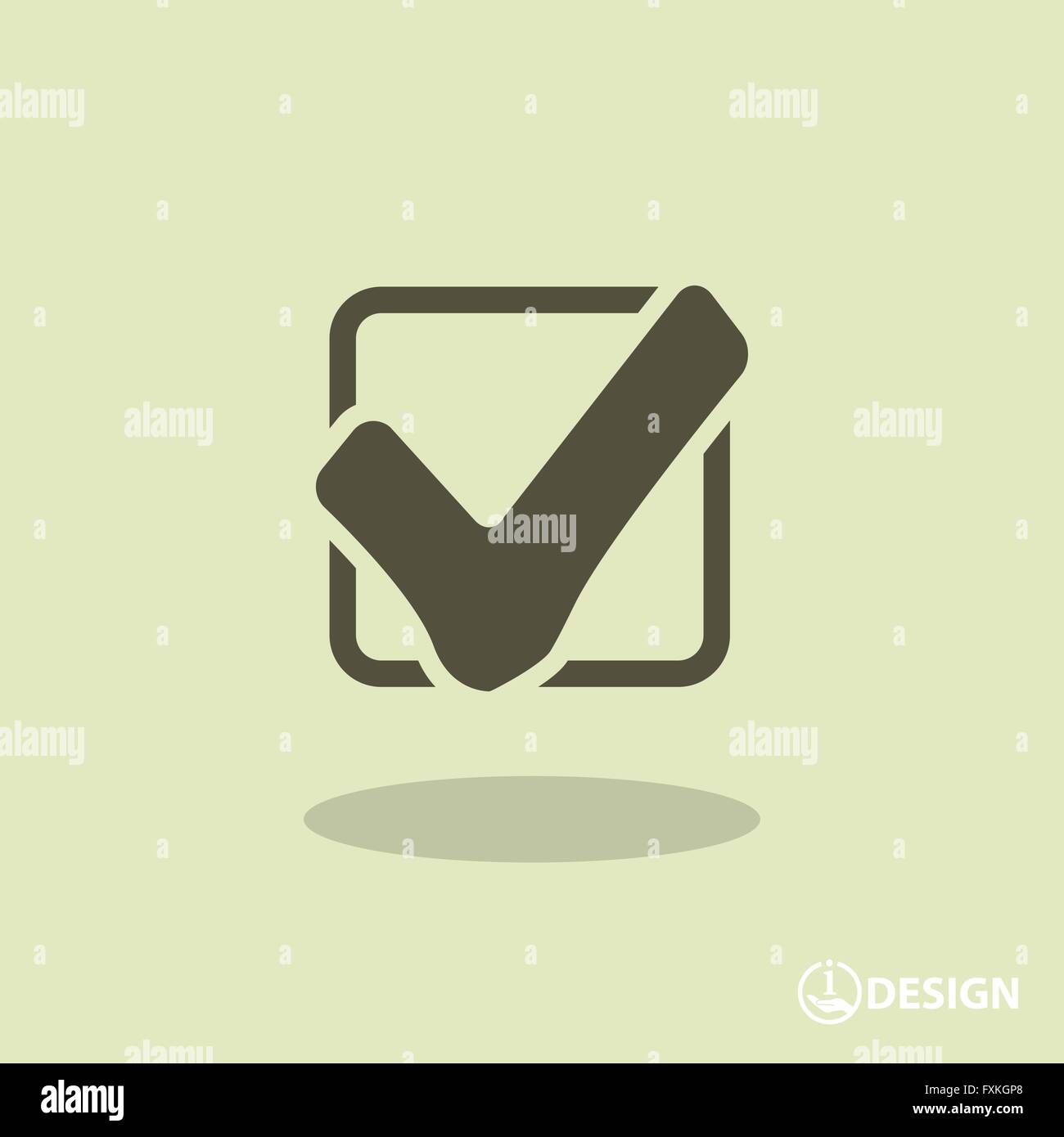 Pictograph of check mark Stock Vector Image & Art - Alamy