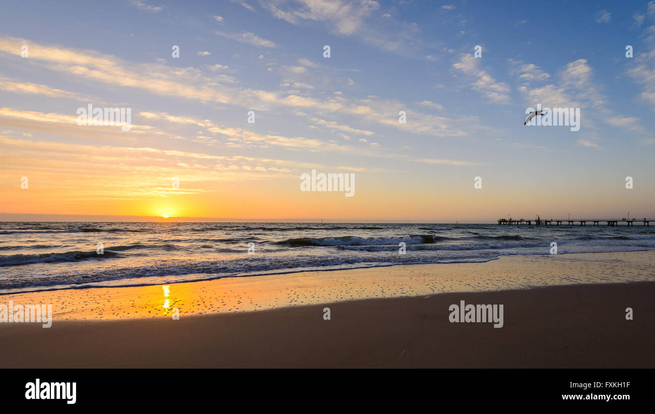 Dramatic tropical sunset, Australian coast Stock Photo - Alamy