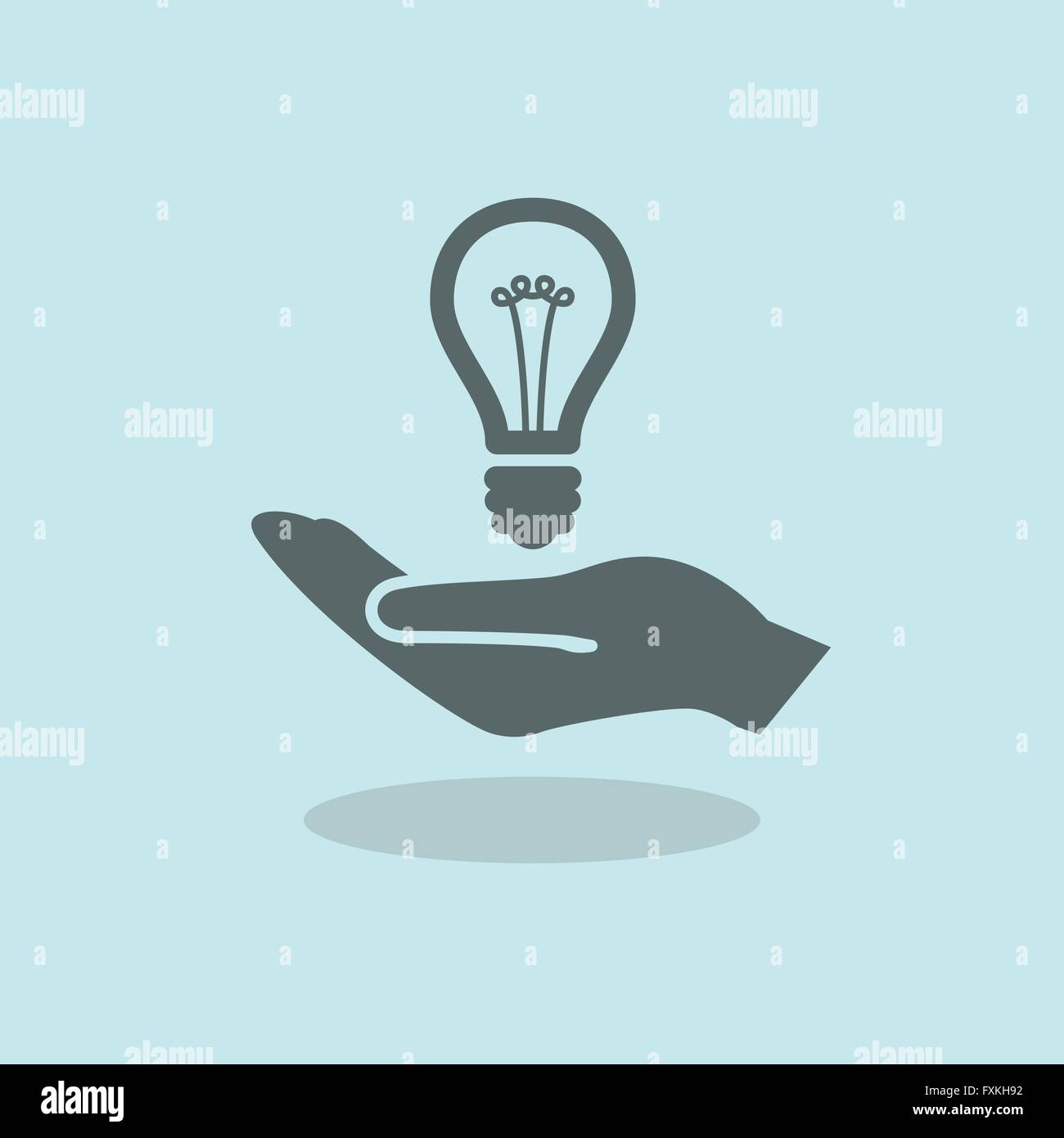 Pictograph of light bulb Stock Vector Image & Art - Alamy