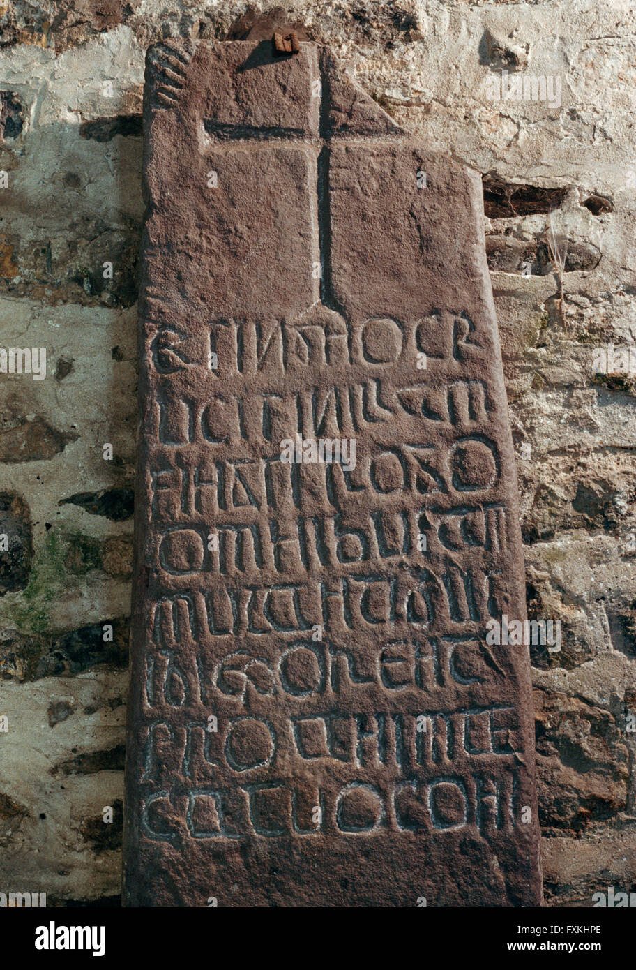 Caldey Stone, St Illtud's priory church, Caldey Island: a sandstone ...
