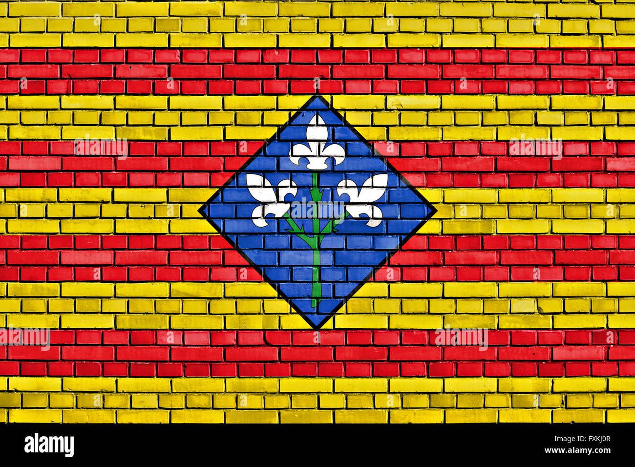 Flag of lleida province hi-res stock photography and images - Alamy