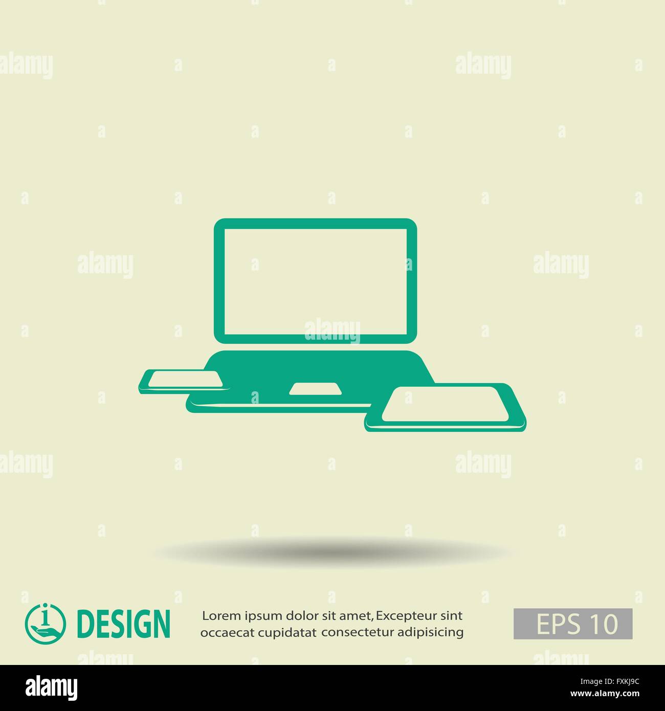 Pictograph of computer Stock Vector Image & Art - Alamy