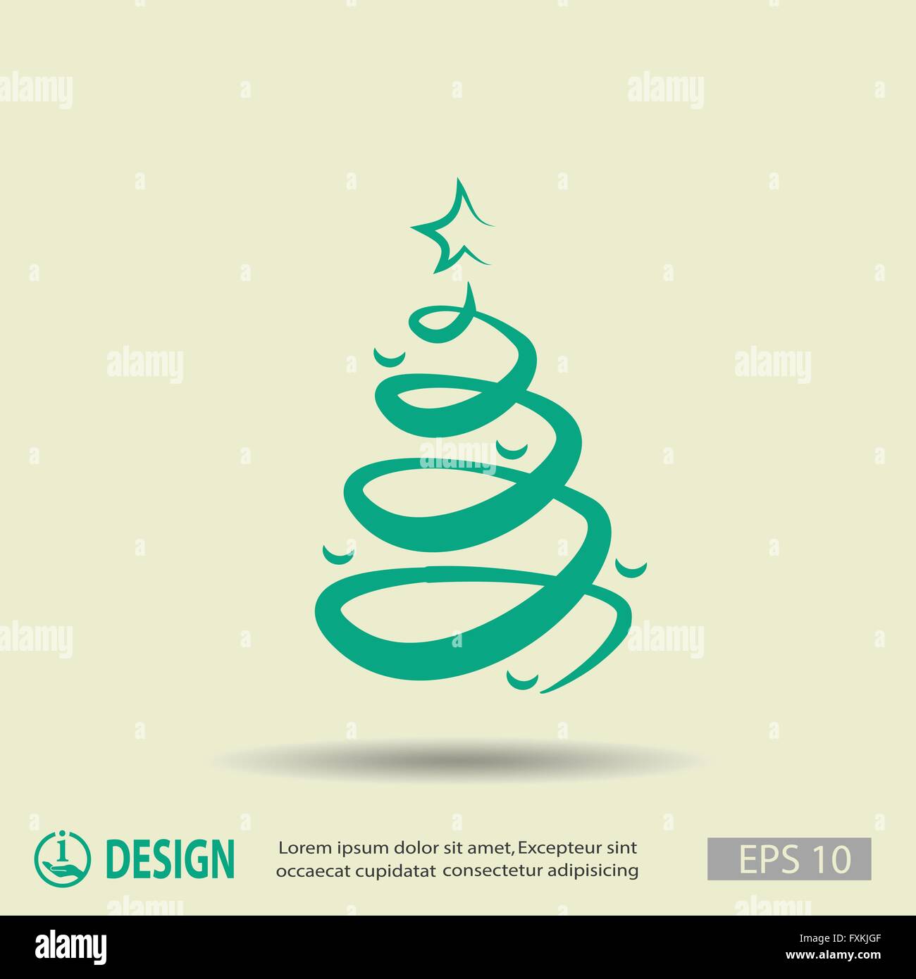 Pictograph of christmas tree Stock Vector Image & Art - Alamy