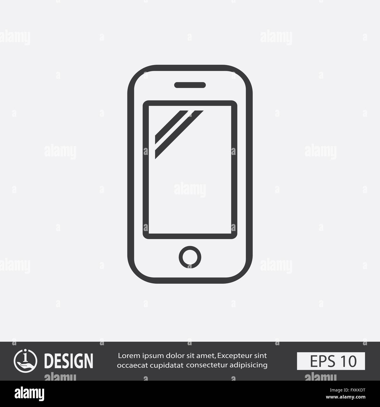 Pictograph of mobile Stock Vector Image & Art - Alamy