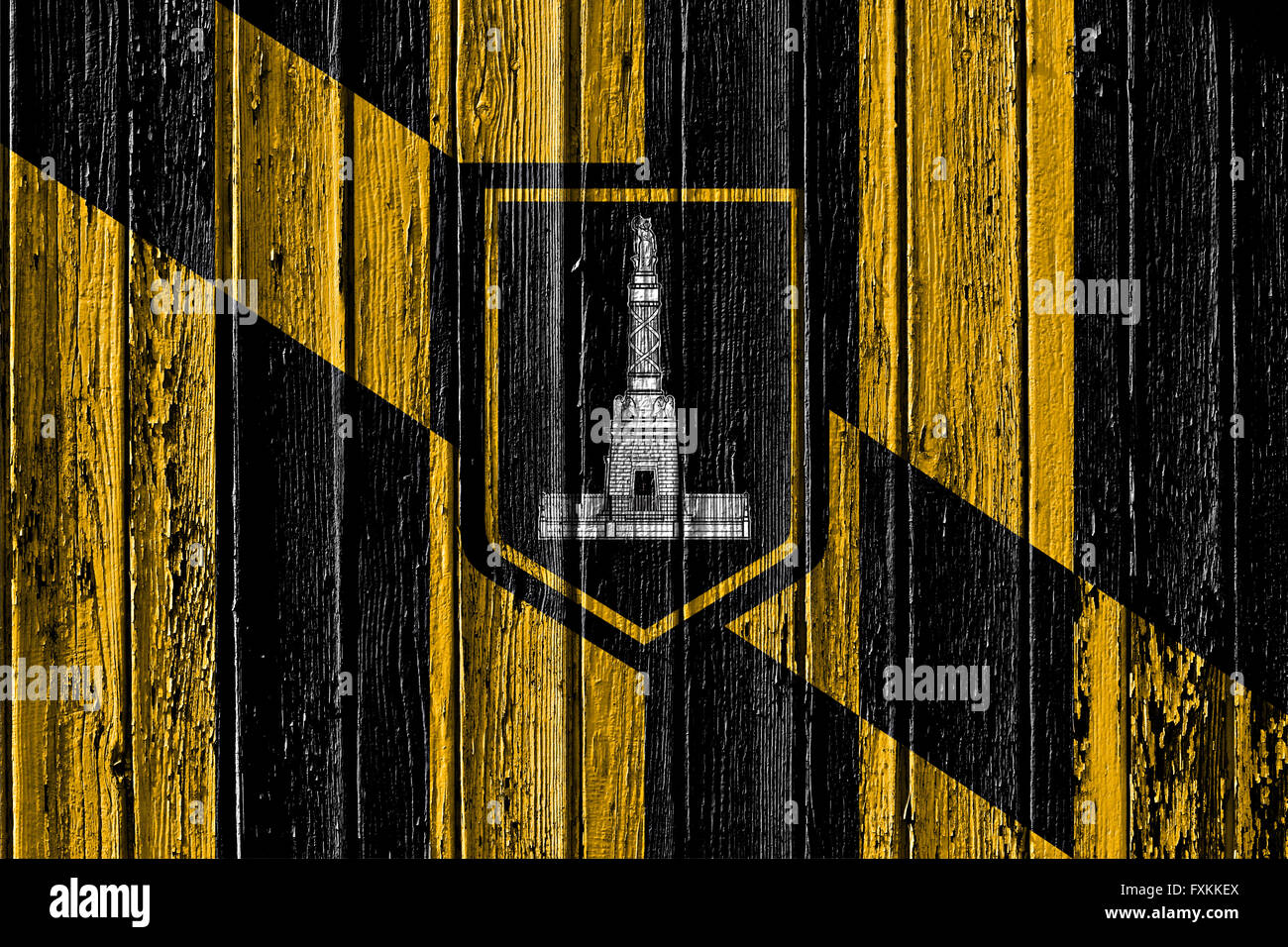 flag of Baltimore painted on wooden frame Stock Photo - Alamy