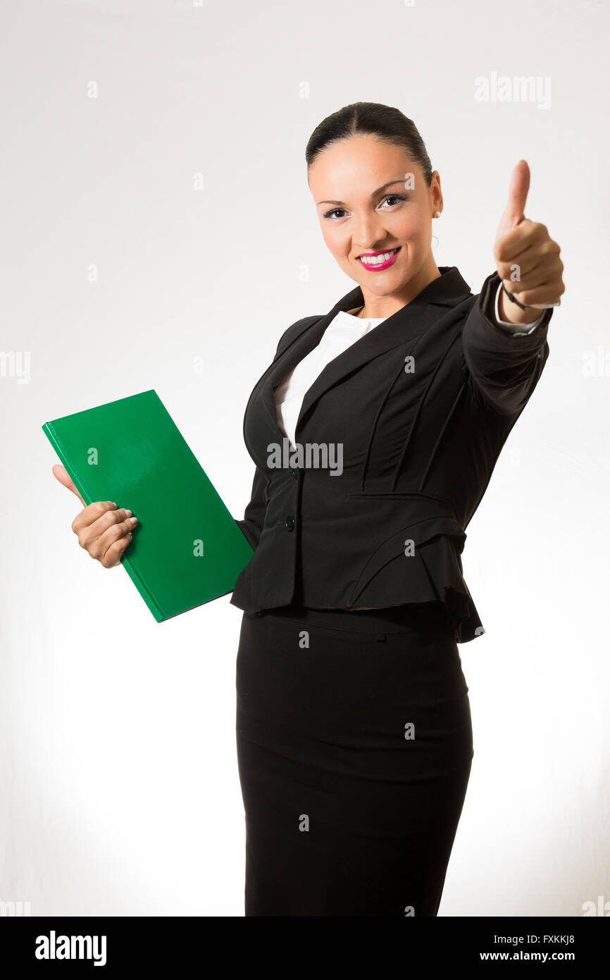 Happy business woman Stock Photo - Alamy
