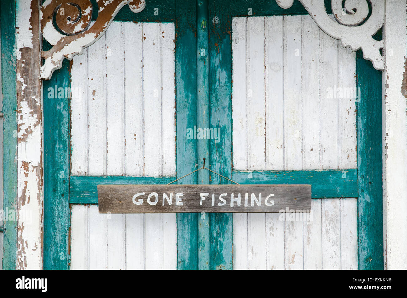 Gone away sign hi-res stock photography and images - Alamy