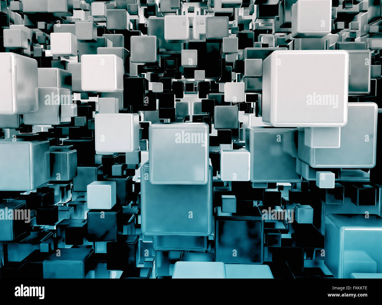 Abstract image of 3d cubes background Stock Photo - Alamy