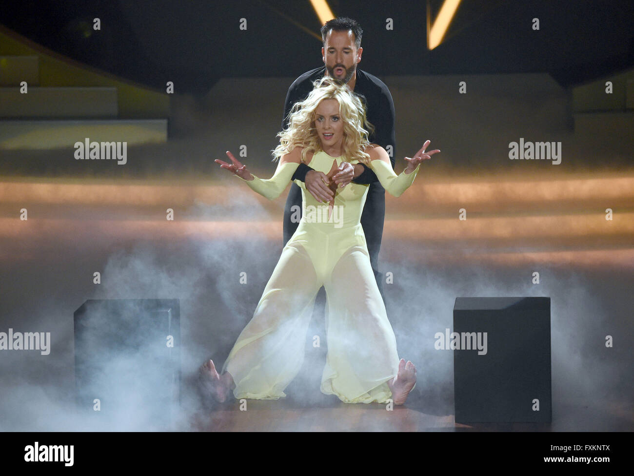Cologne, Germany. 15th Apr, 2016. Singer Michael Wendler and ...