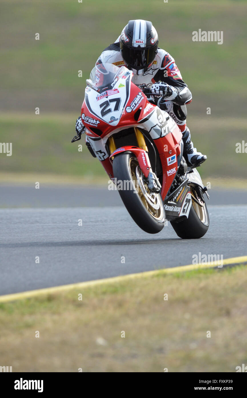 Sydney Motorsport Park, Australia. 16th Apr, 2016. Australian Superbike ...
