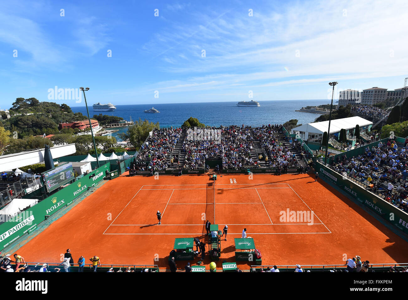 Monte Carlo, Monaco. 13th Apr, 2016. Rolex Monte Carlo Masters Tennis ...