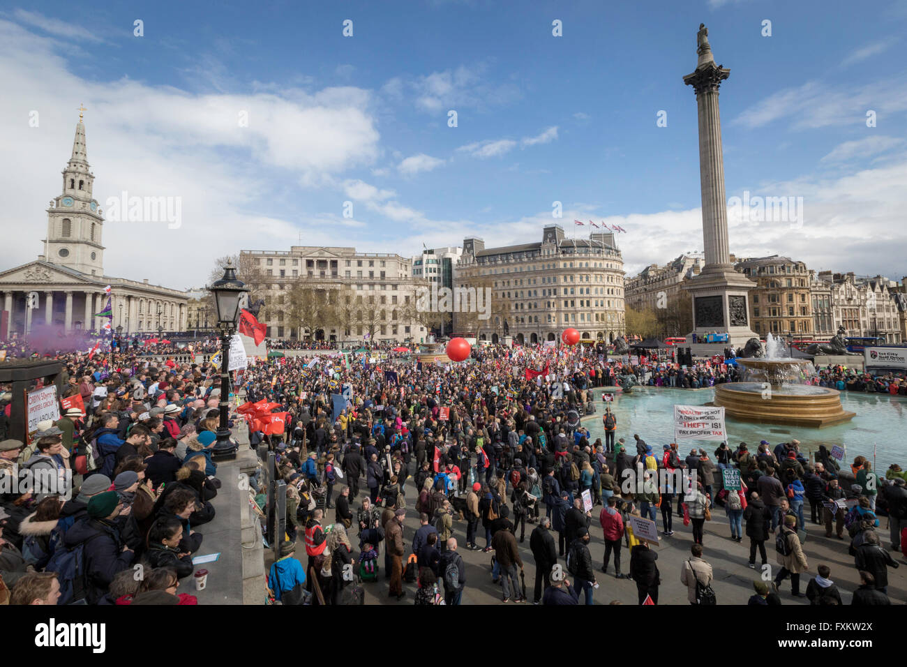 London, UK. 16th April, 2016. Tens of thousands of people attend the ...