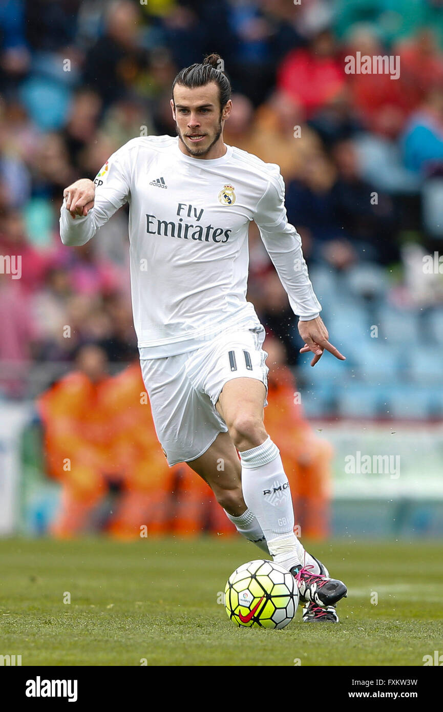 Madrid, Spain. 16th Apr, 2016. Gareth Bale (11) Real Madrid. Liga match ...