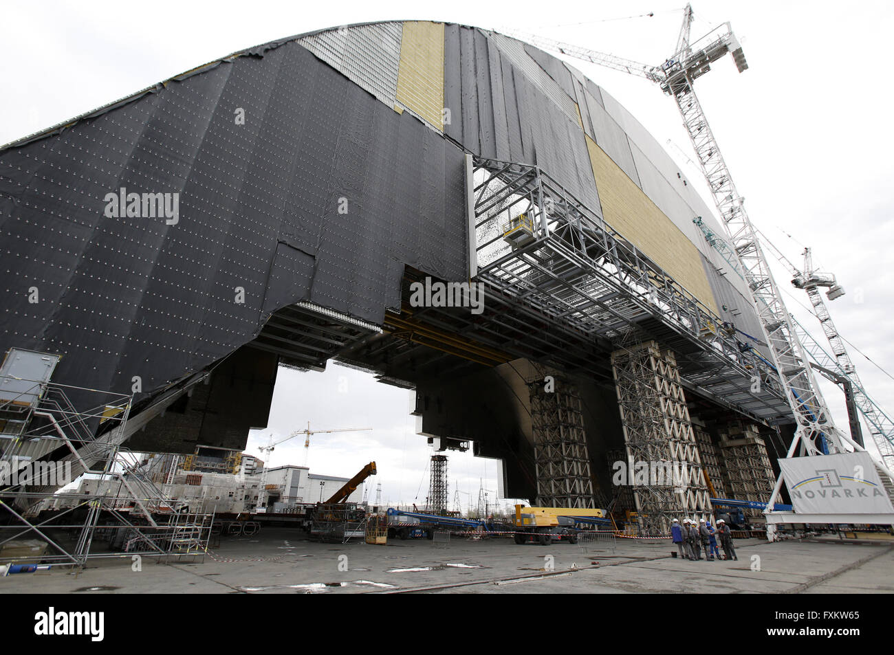 April 16, 2016 - A picture taken on April 16, 2016 shows the Chernobyl ...