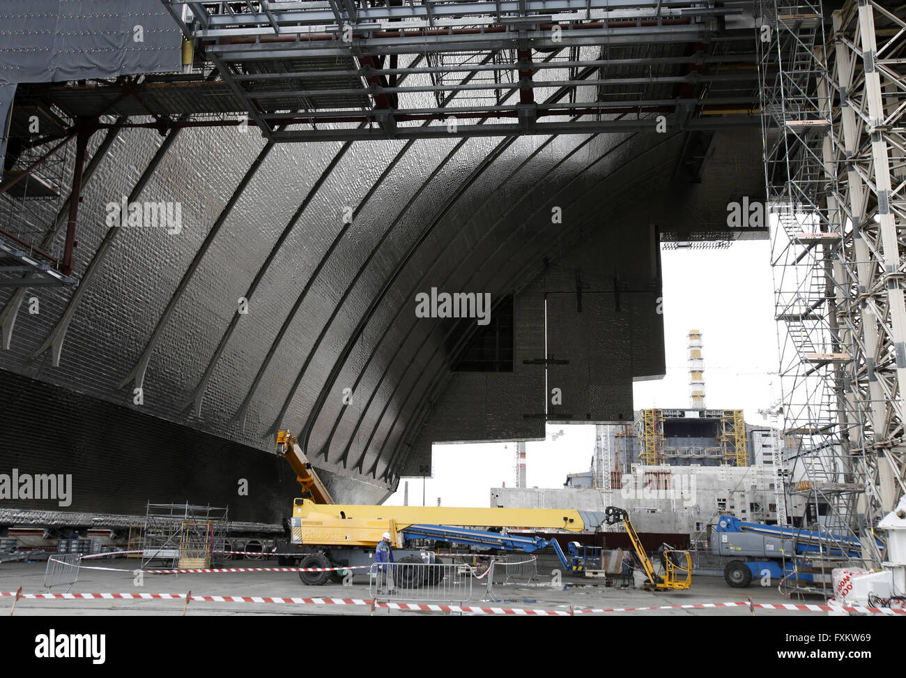 April 16, 2016 - A picture taken on April 16, 2016 shows the Chernobyl ...