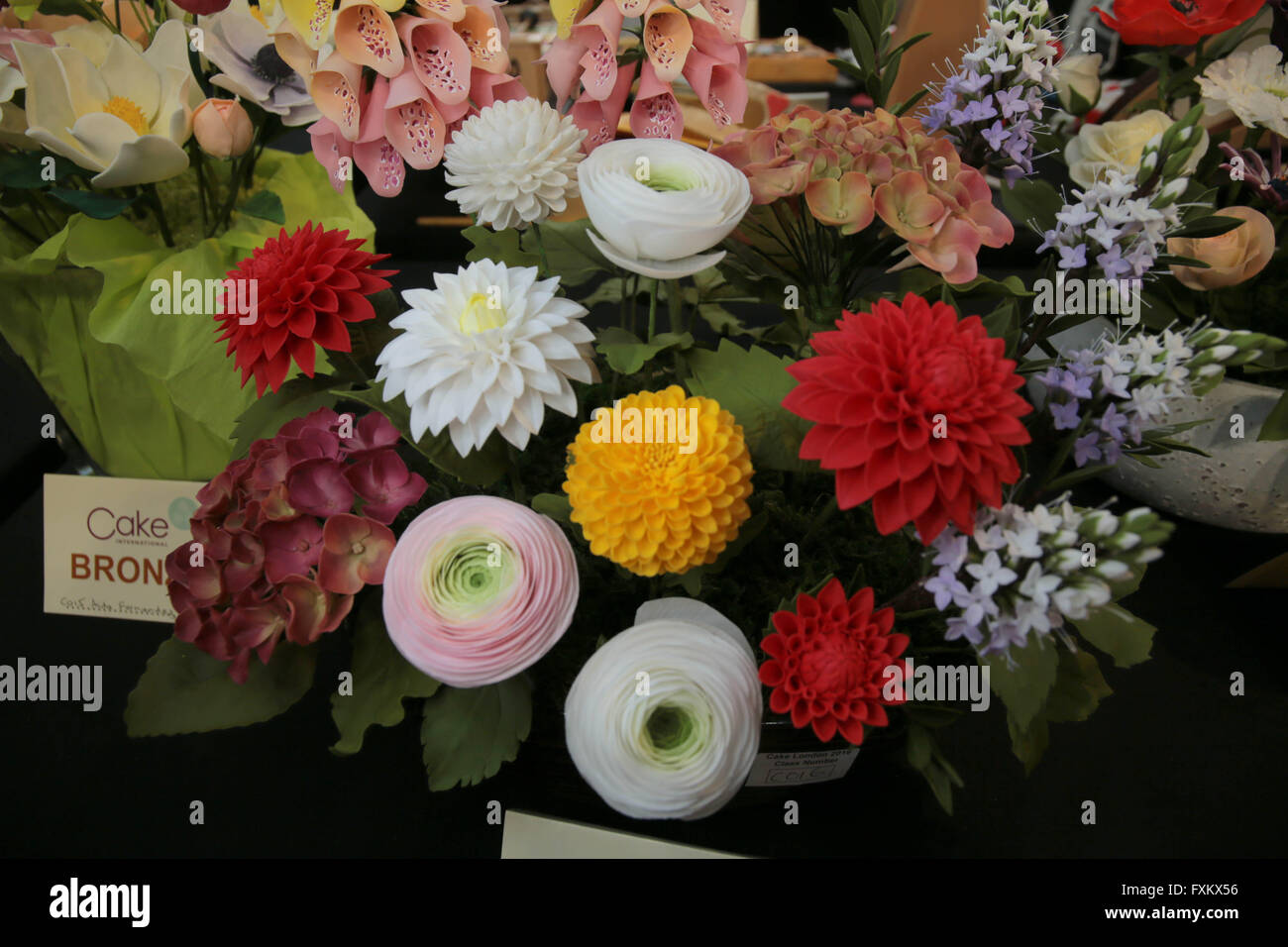 London Uk 16 April 2016 ,The world largest cake show held at London ...