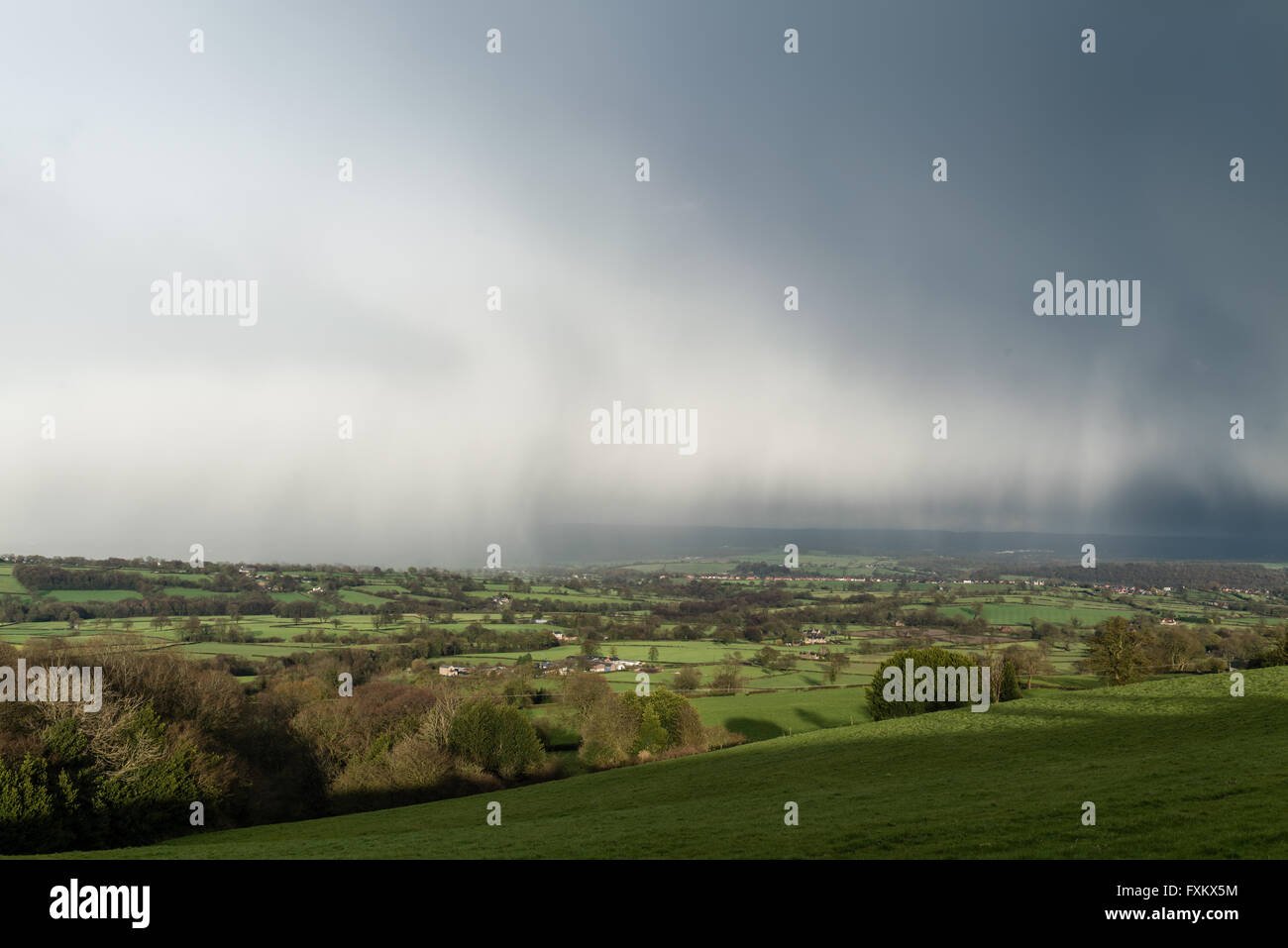 East Midlands,16th April 2016.Dramatic weather across the East Midlands ...